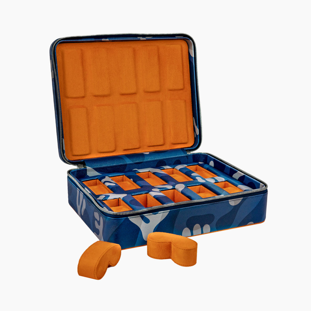 Blue Camo Watch Box – 10 Watches – IFL Watches