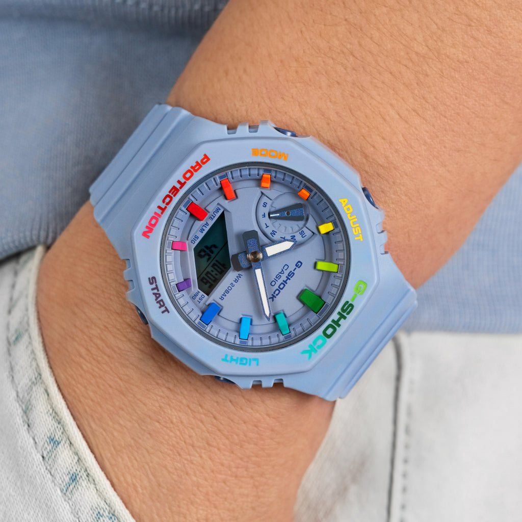 G-Shock CasiOak Mini Lavender Rainbow – IFL Watches